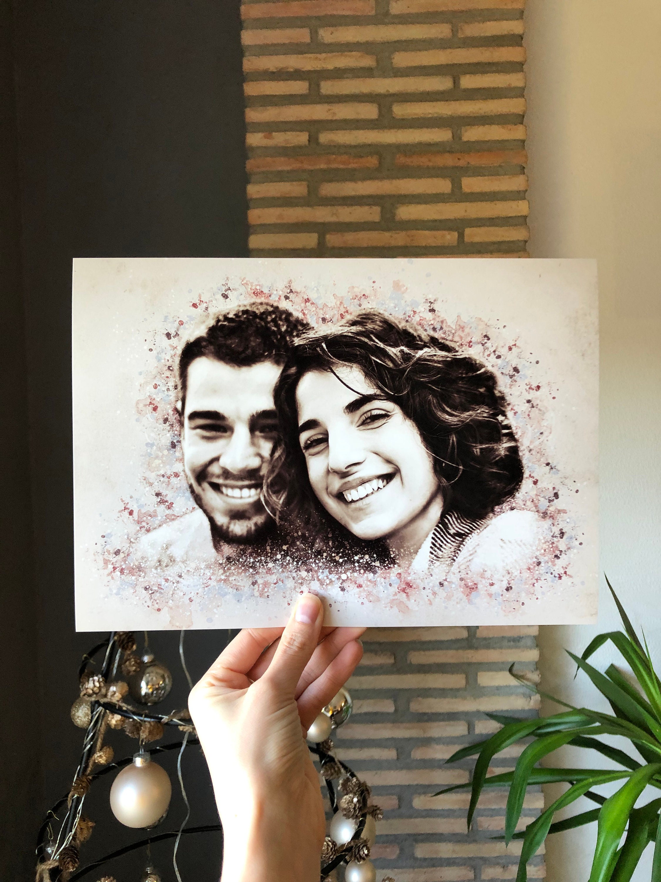 Personalised Art for Couples Husband Wife Partner Perfect | Etsy UK