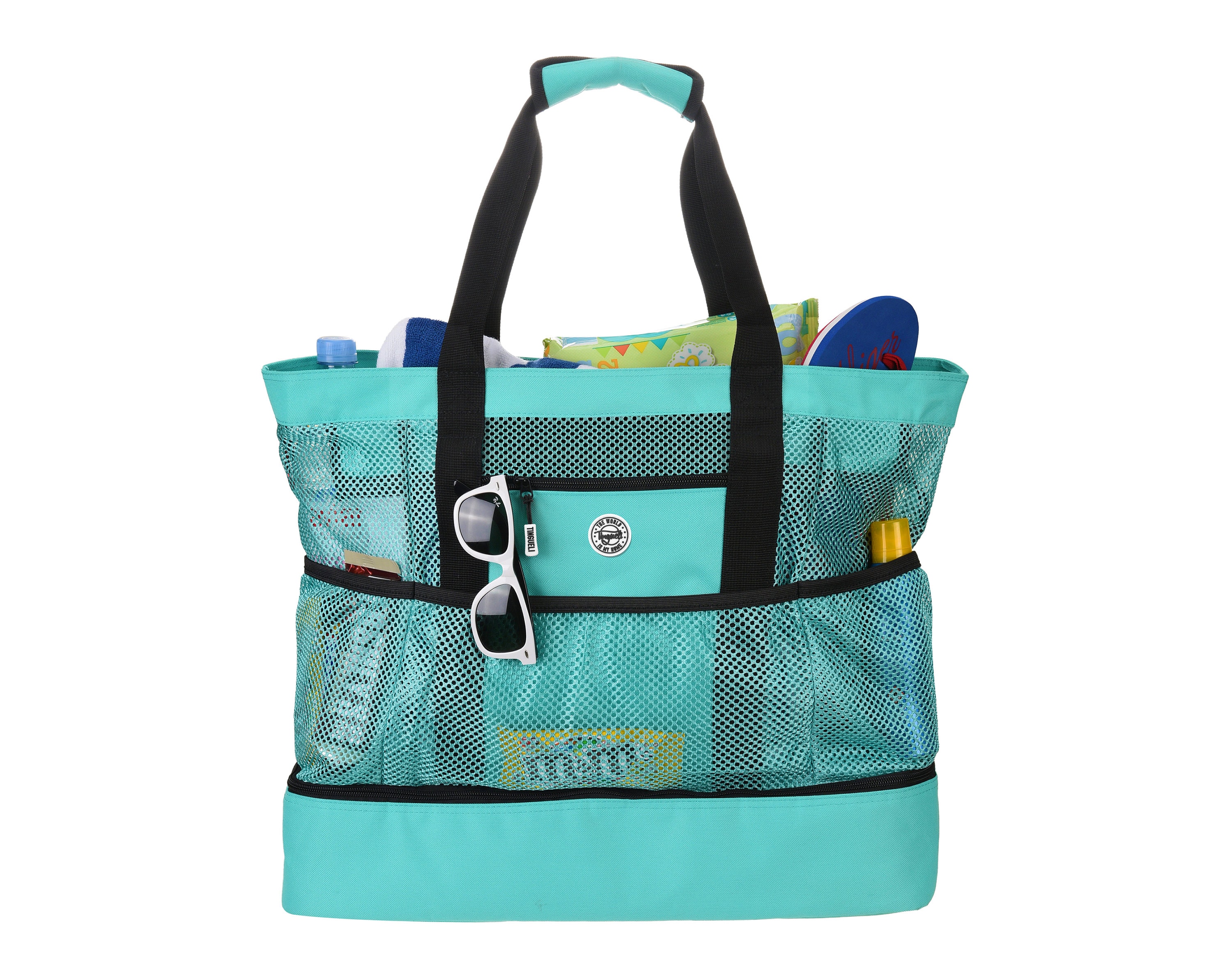 Beach Bag for Women with Top Zipper and Waterproof Cooler | Etsy