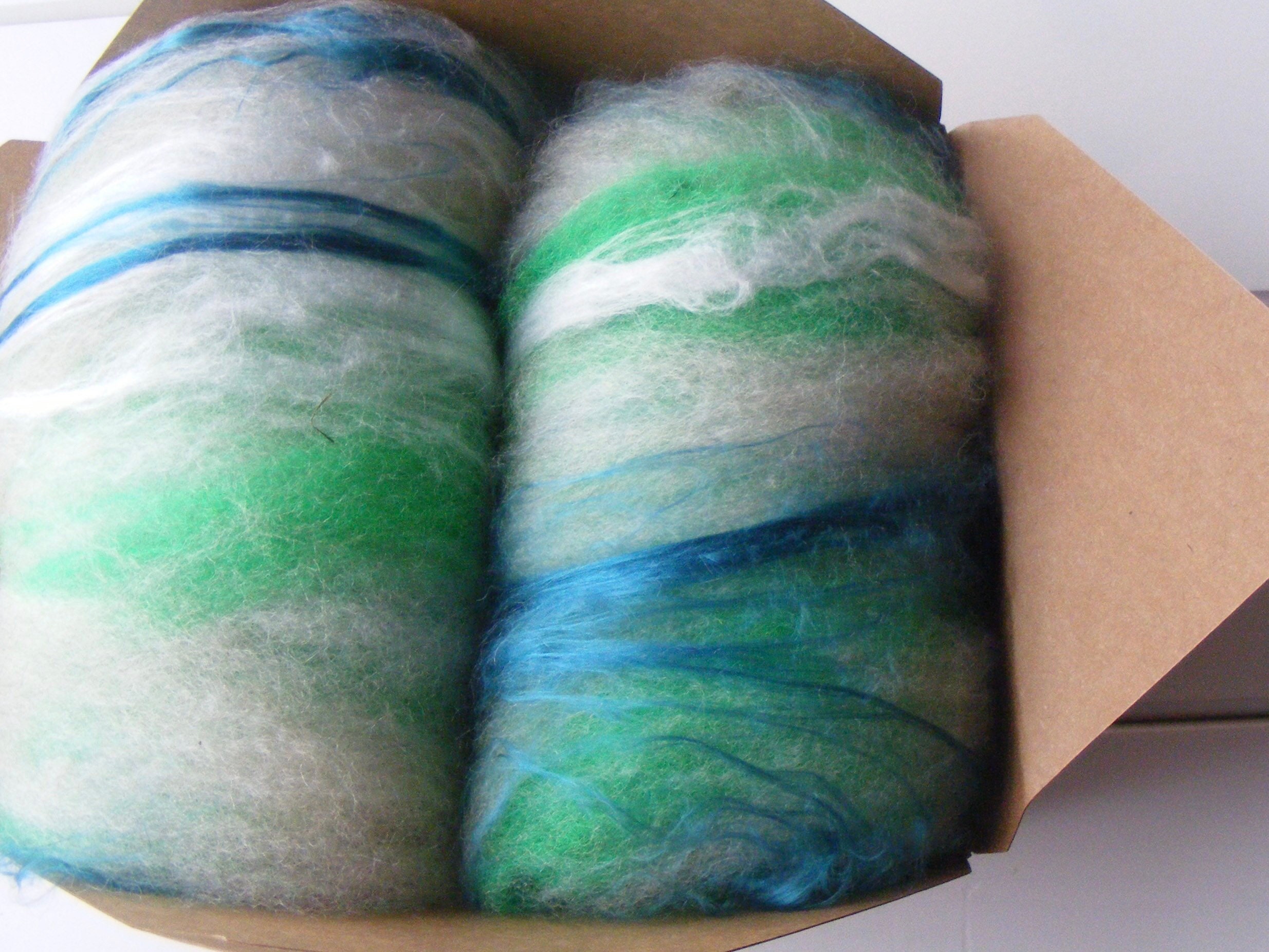 Wool Batts Wool and Silk Mini Batts for Spinning and Textile Arts - Etsy