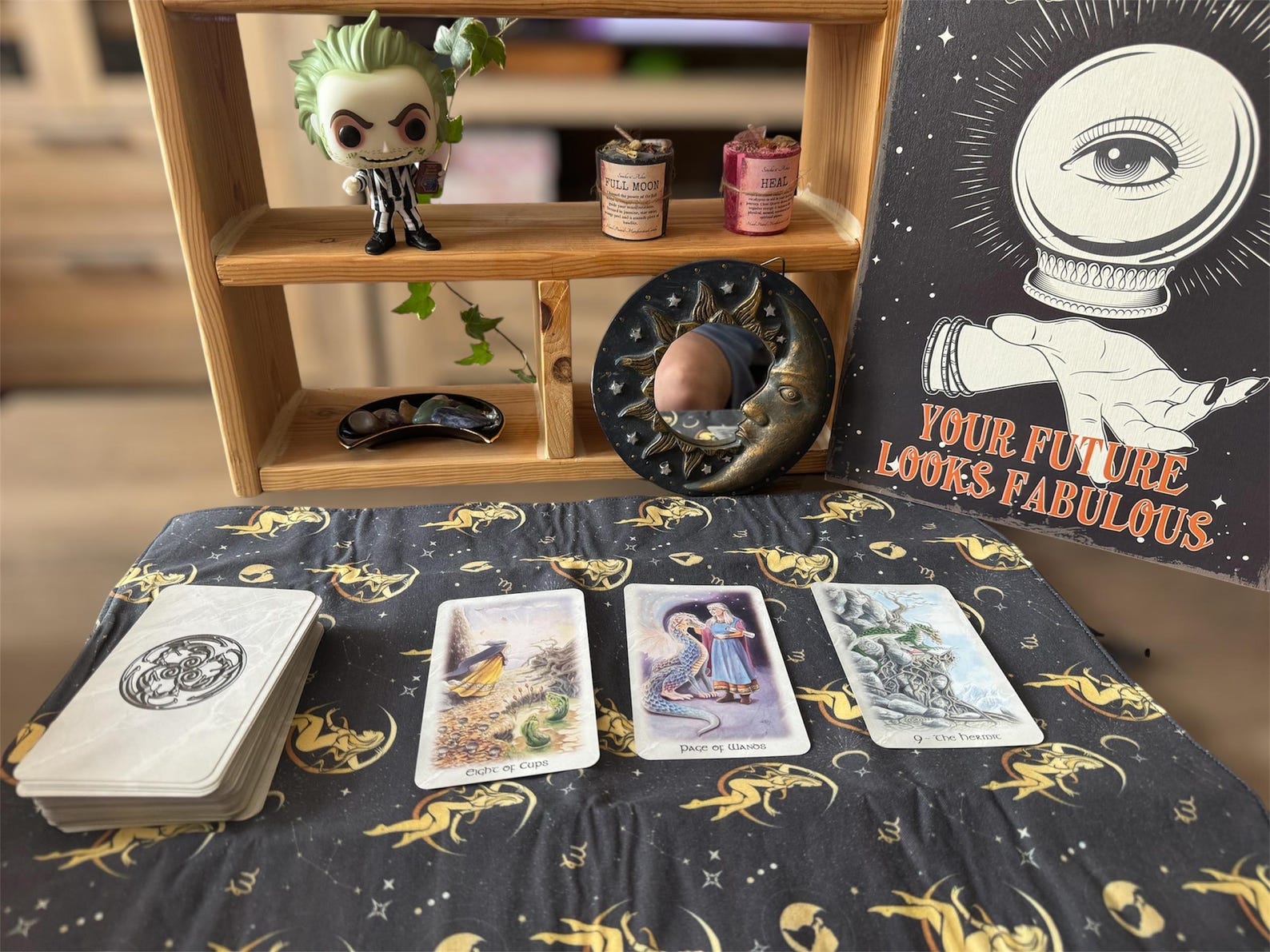 Tarot Card Virgo Fabric Tarot Reading Cloth Virgo Zodiac Themed ...