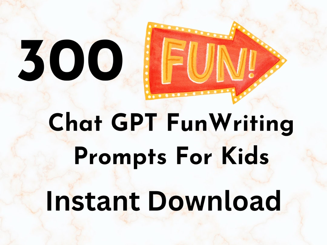 300 Chat GPT Fun Writing Prompts for Kids - Etsy