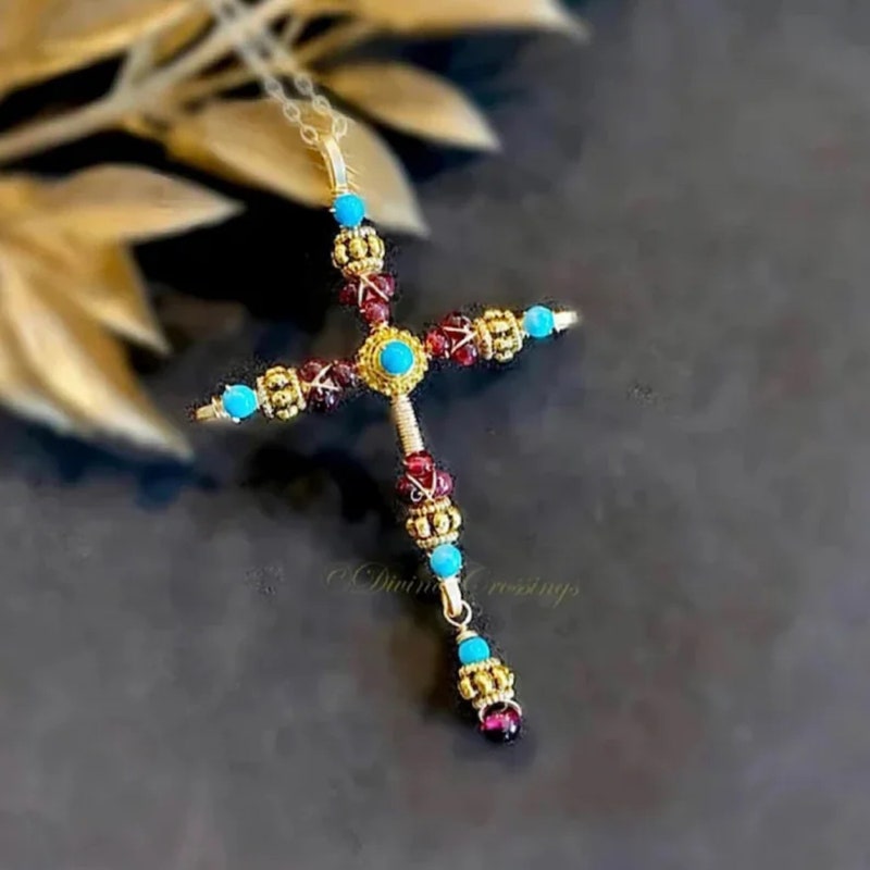 Gemstone Cross - Etsy