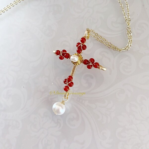 Jeweled Cross - Etsy