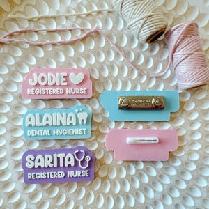 Personalised Name Badge Name Badges Educator Nurse Doctor Teacher ...