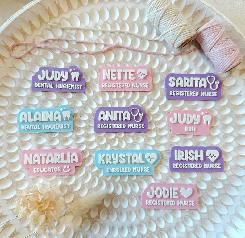 Personalised Name Badge | Name Badges | Work Name Tag | Educator ...