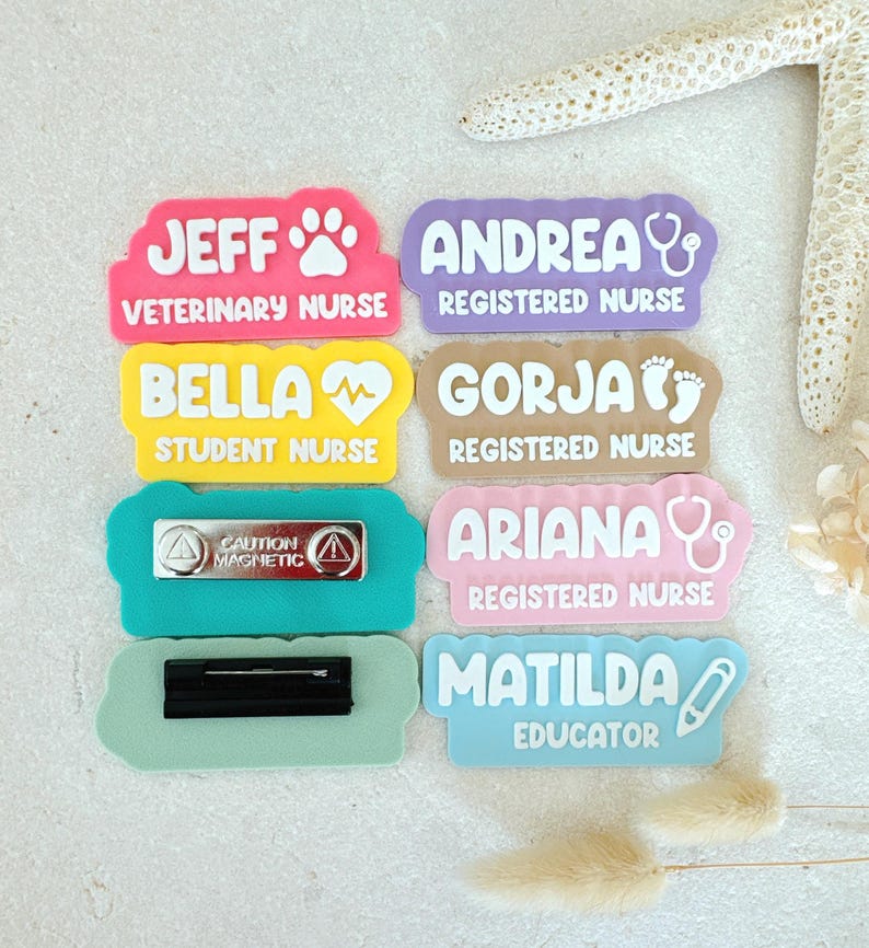 Personalised Name Badge | Name Badges | Work Name Tag | Educator ...