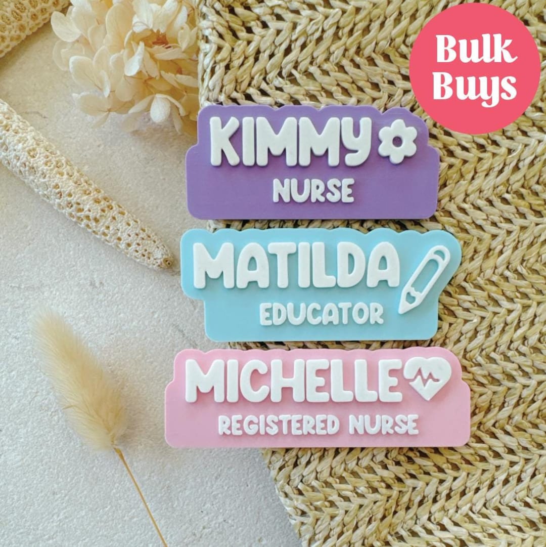 Personalised Name Badge | Name Badges | Educator | Nurse | Doctor ...