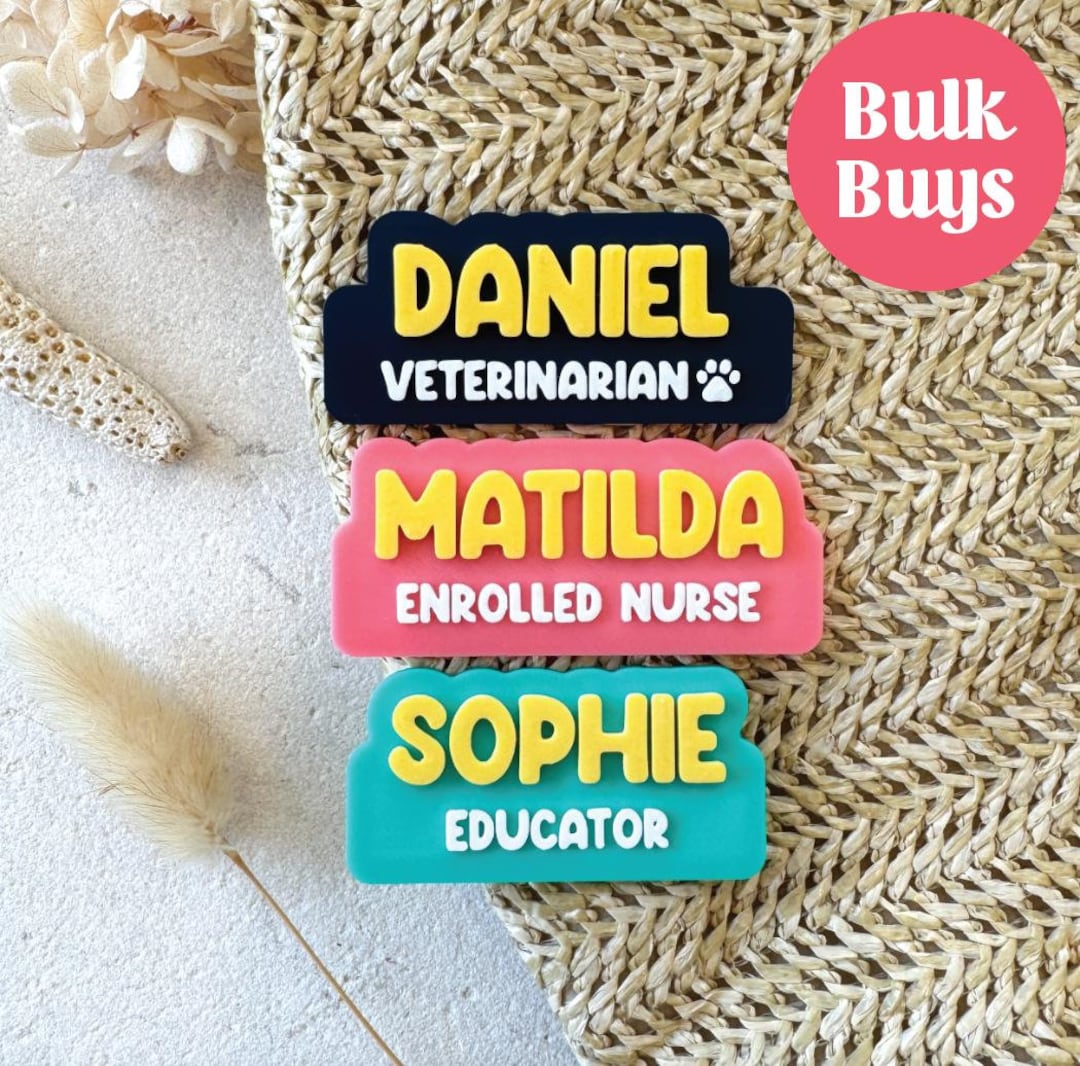 Name Badge, Personalised Tag, Registered Nurse Name Badge, Custom Name Badge, Dentist Badges ...
