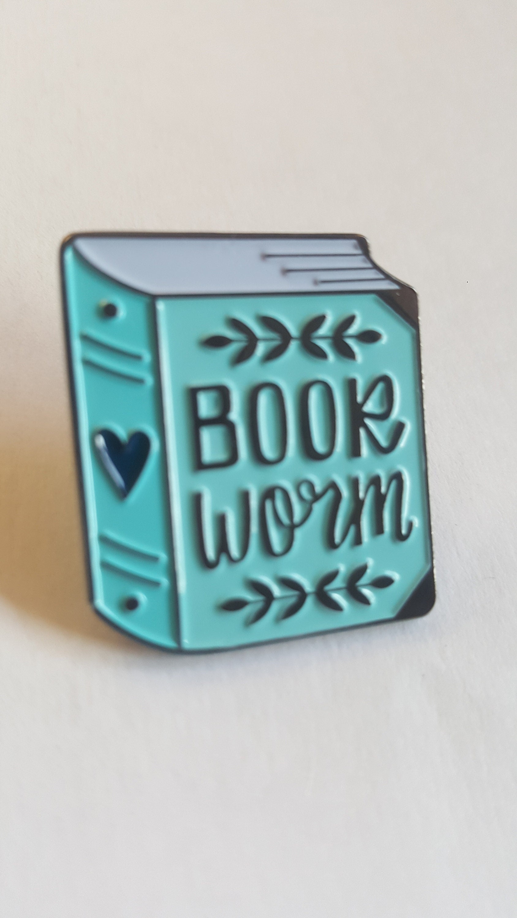 Book Worm Badge - Etsy