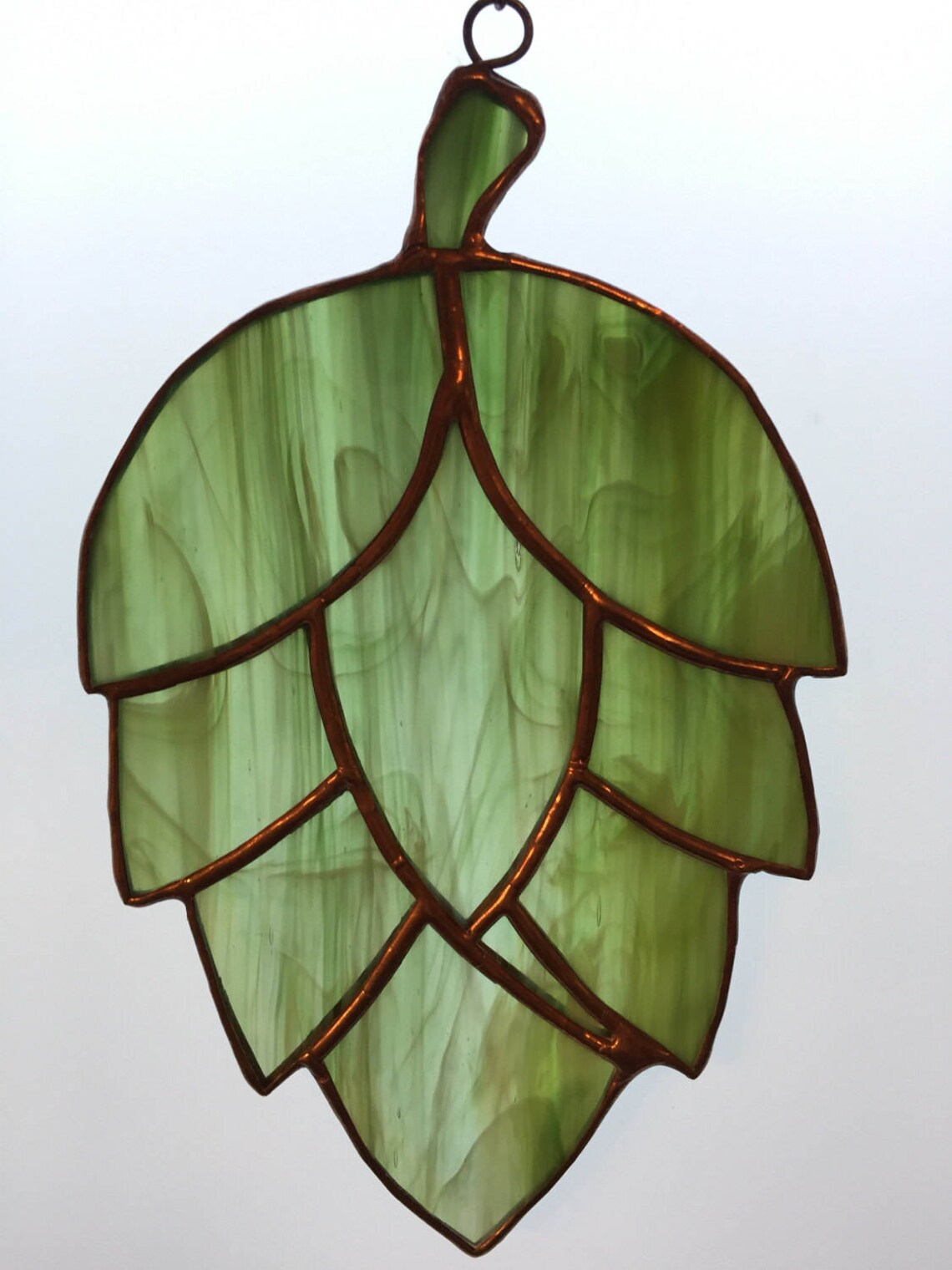 Stained Glass HOPS Suncatcher Glass Ornament Beer Glass - Etsy