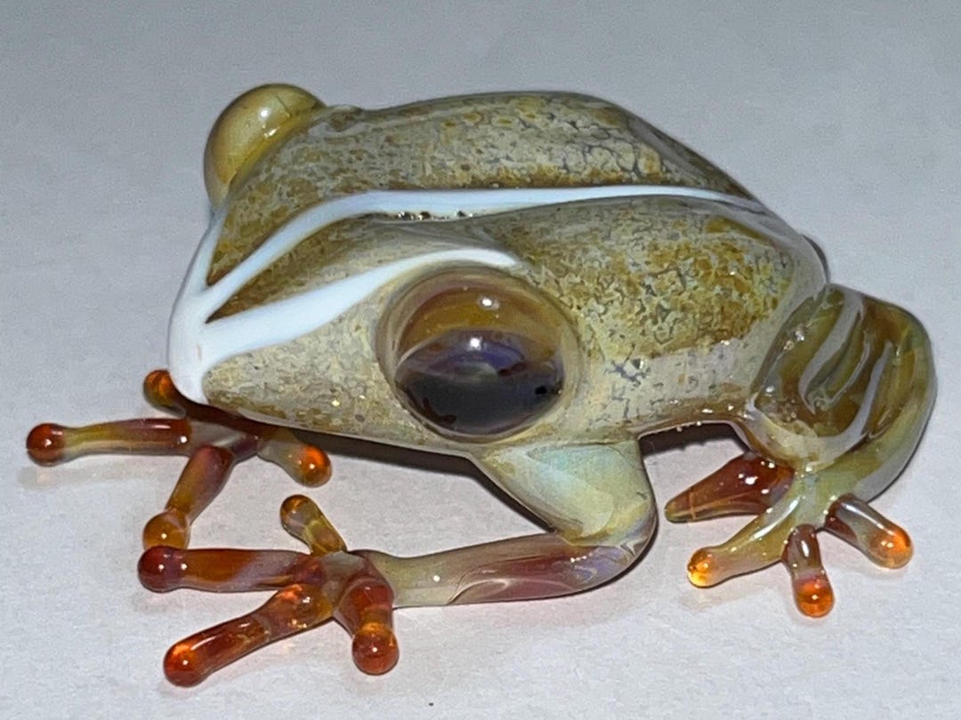 Puerto Rican Coquí Glass Figure, Handmade Borosilicate , Unique ...