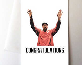 Kanye Congratulations Card - Etsy UK