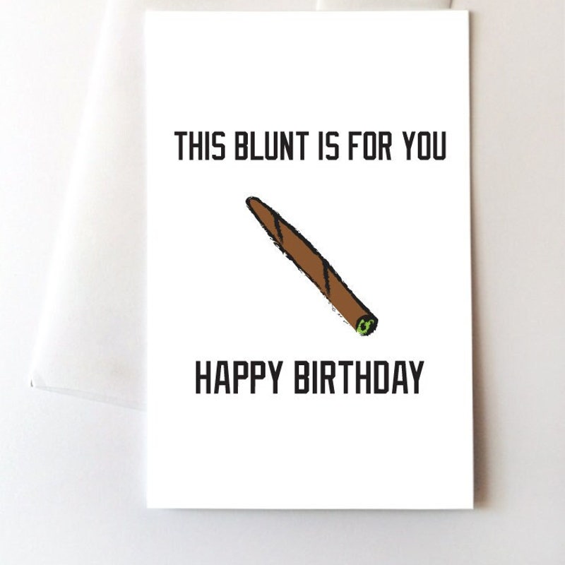 Weed Birthday Card - Etsy