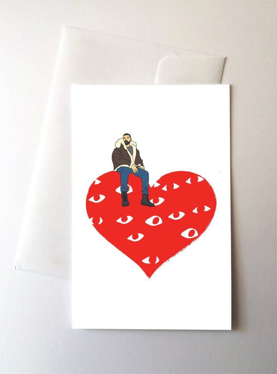 Views Heart Happy Valentine's Day Greeting Card, Funny Rap Rapper Joke ...