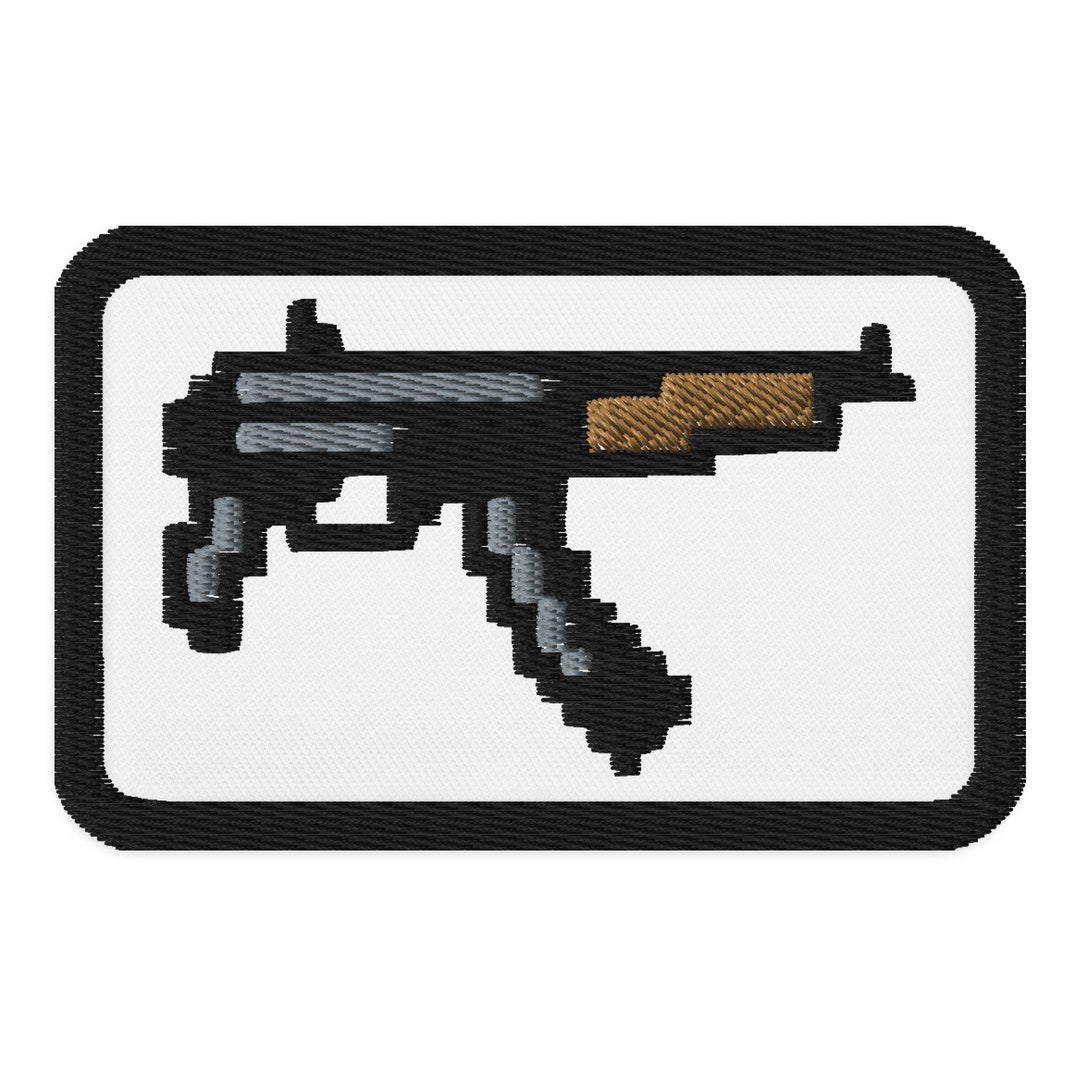 8 Bit Draco AK-47 Rifle Patch 3.5x2.25in, Gun Culture Video Games Drako ...