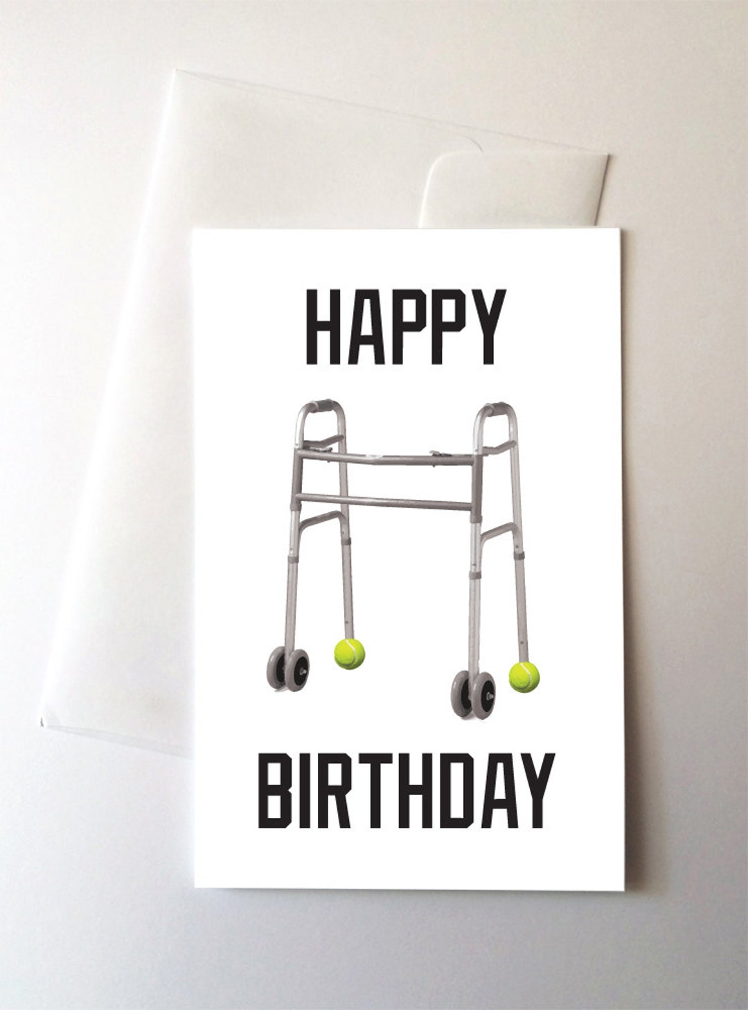 Funny Walker Birthday Card - Etsy
