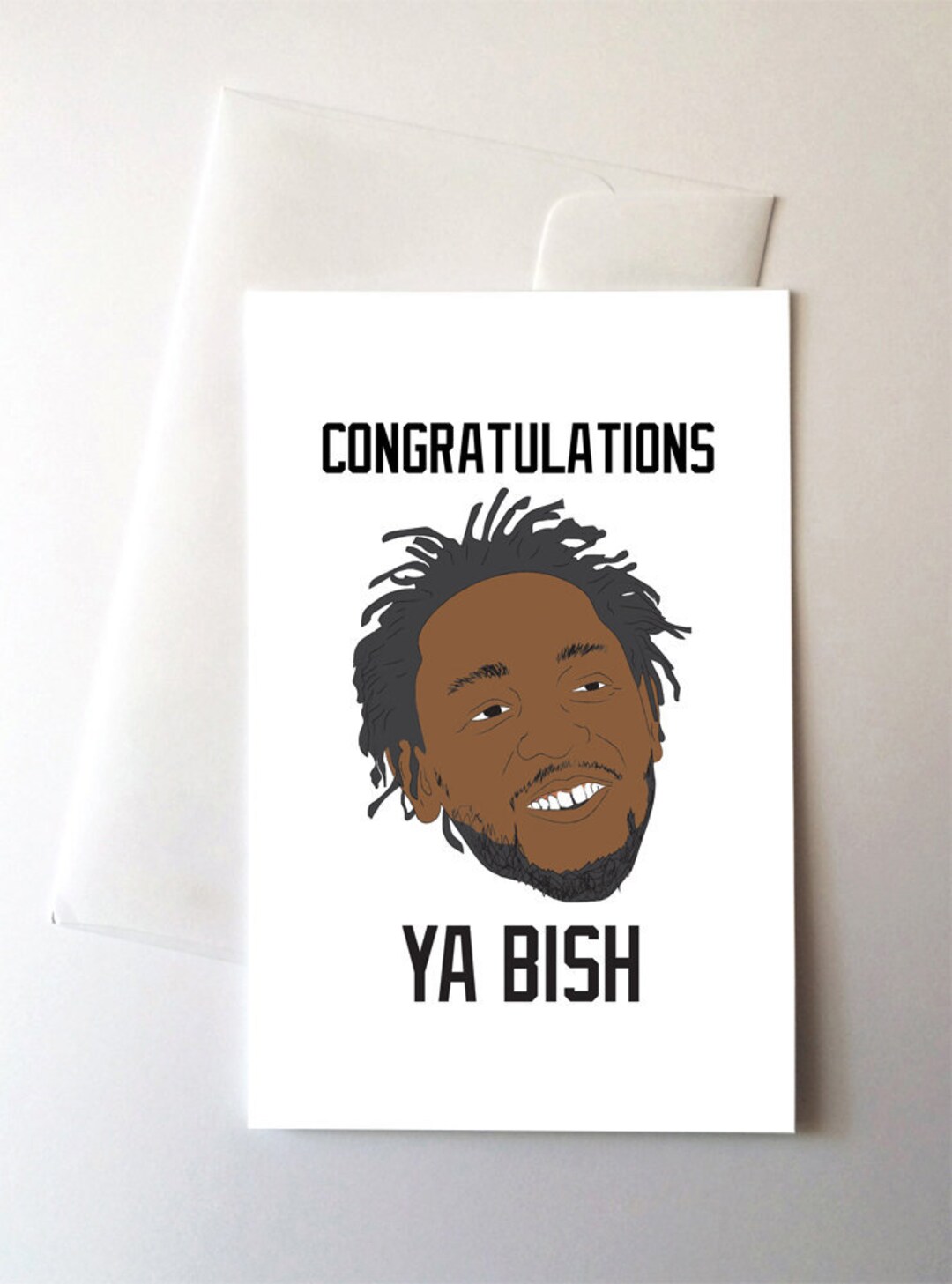 Congratulations Ya Bish Greeting Card, Rap Rapper Graduation Funny - Etsy