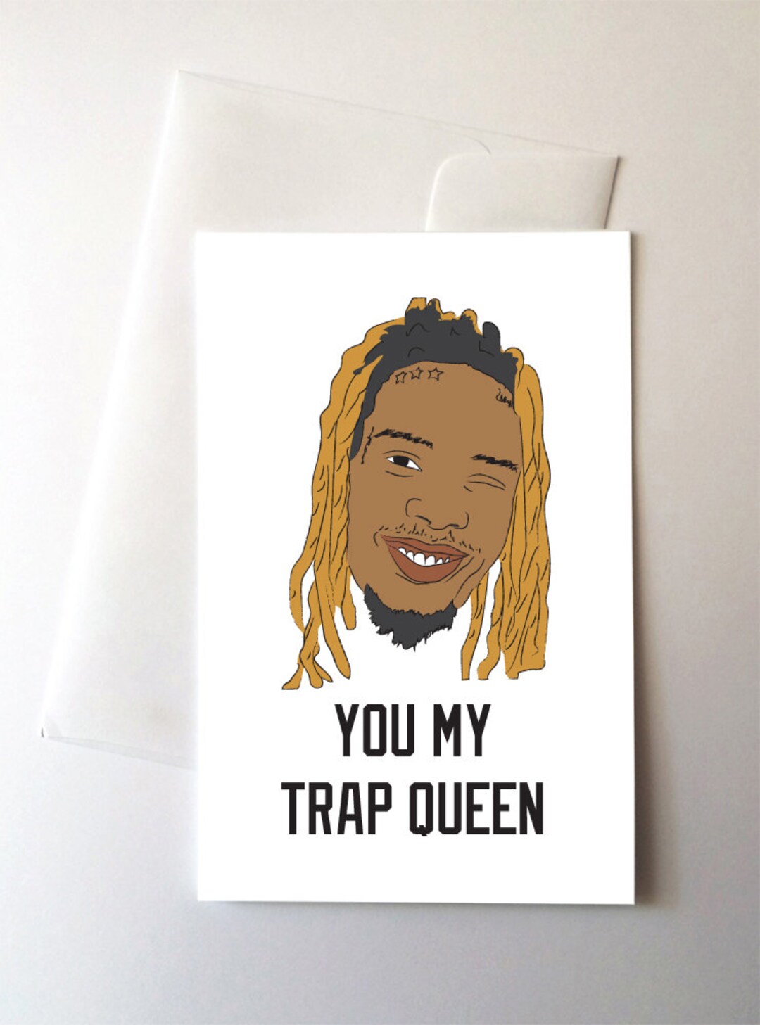 Trap Queen I Love You Card - Etsy