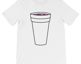 8 Bit Double Cup Lean T Shirt Promethazine Actavis Purple | Etsy