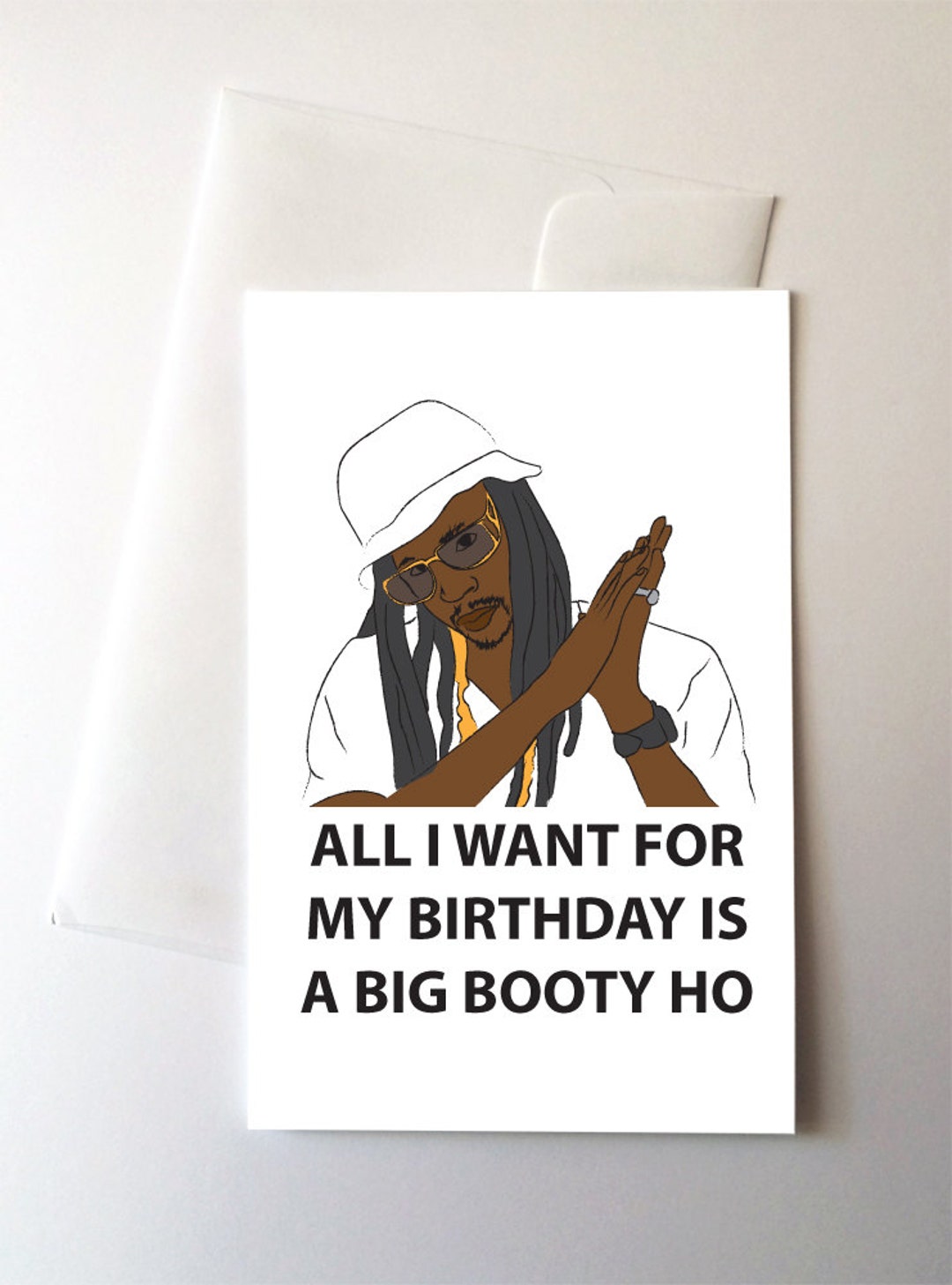 Birthday Song Birthday Card, Big Booty Ho - Etsy