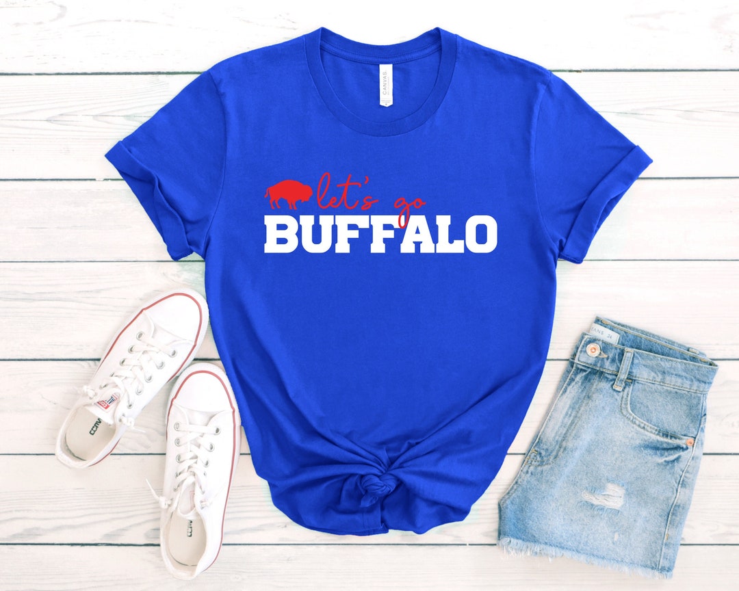 Let's Go Buffalo Blue T-shirt Football - Etsy
