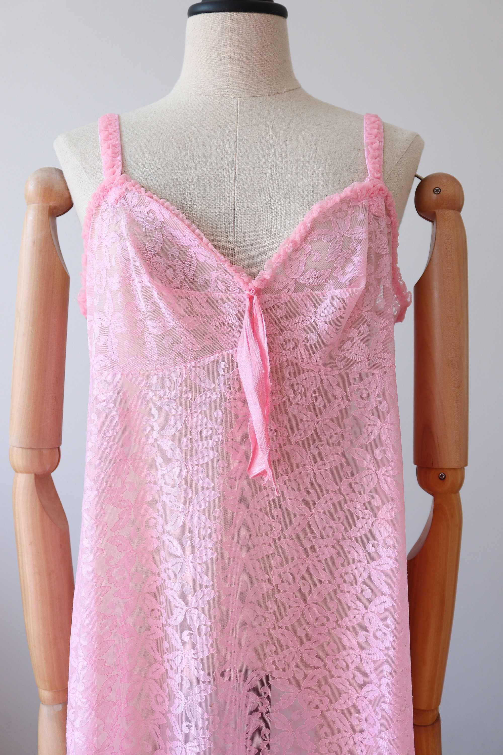 Vintage Nightdress and Gown by Lordshill of London Pink - Etsy