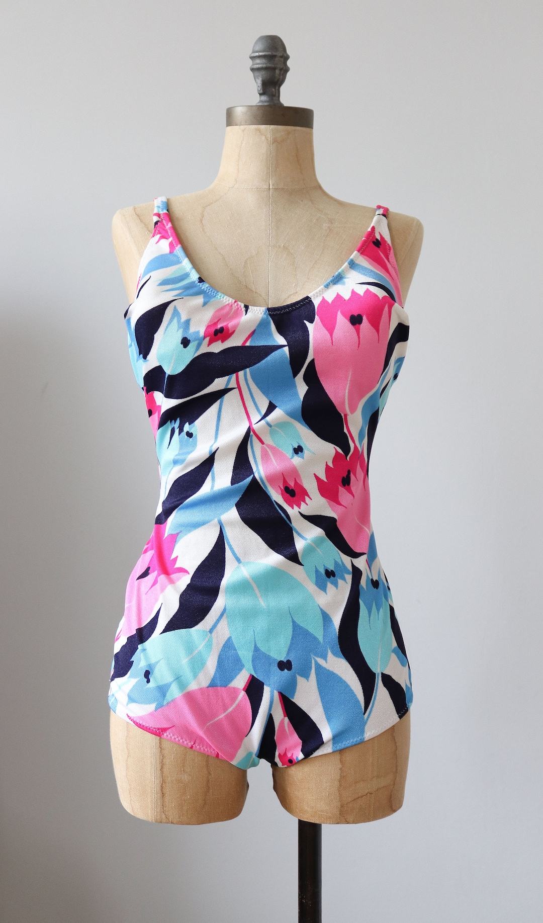 Vintage 70s Bathing Suit - Beach/resort Wear - Bust 36 -UK 10-12 US 6-8 ...