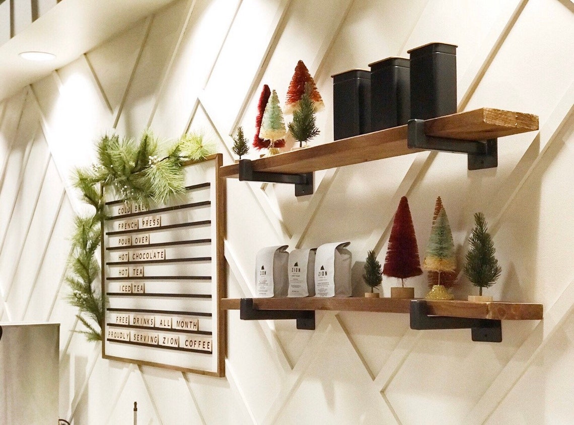 Square Metal Ledge Brackets in 2 Sizes - Etsy