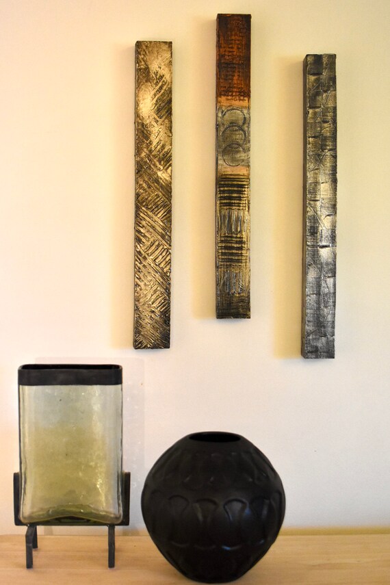 Stix Contemporary Textured Unique Handmade Wall Art | Etsy
