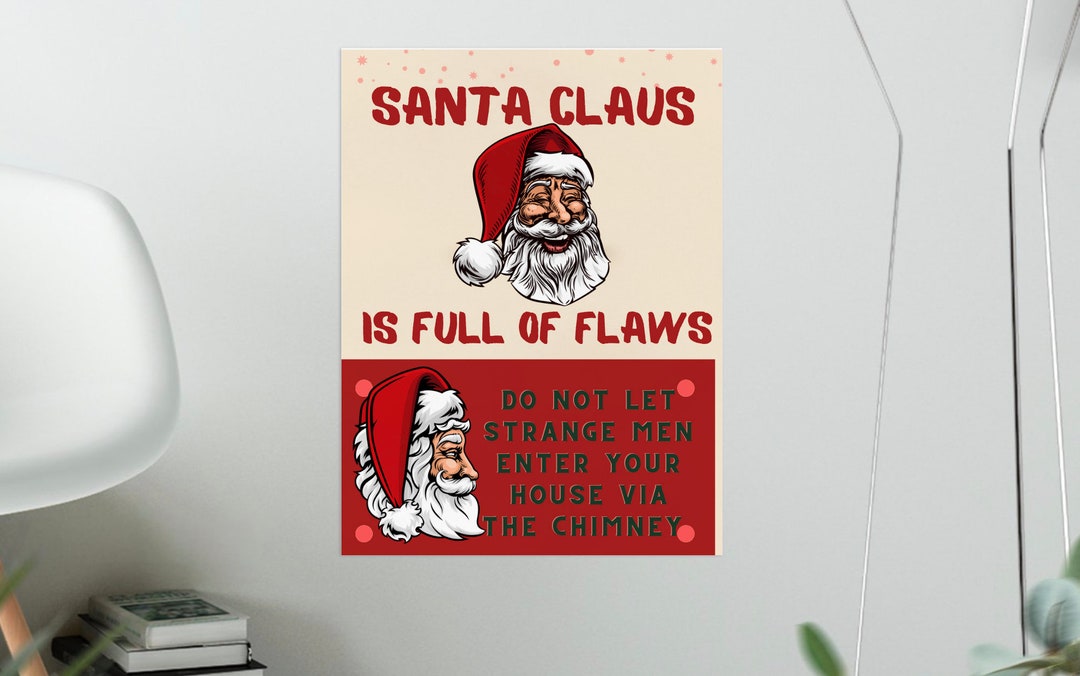 War on Christmas Propaganda Poster Print Santa Claus - Etsy