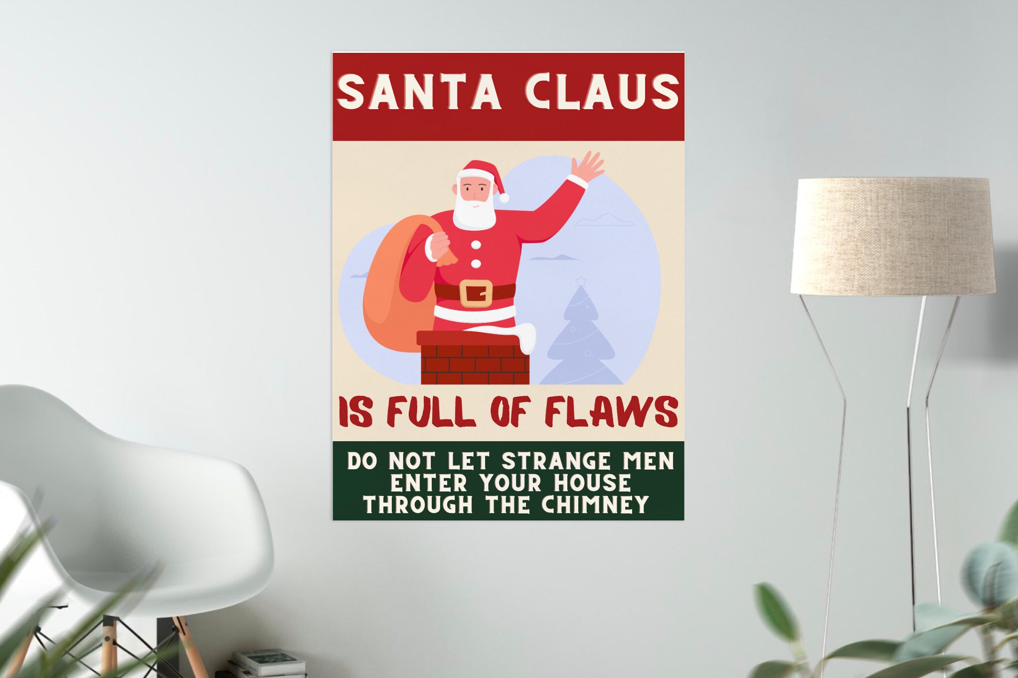 War on Christmas Propaganda Poster Print Santa Claus - Etsy