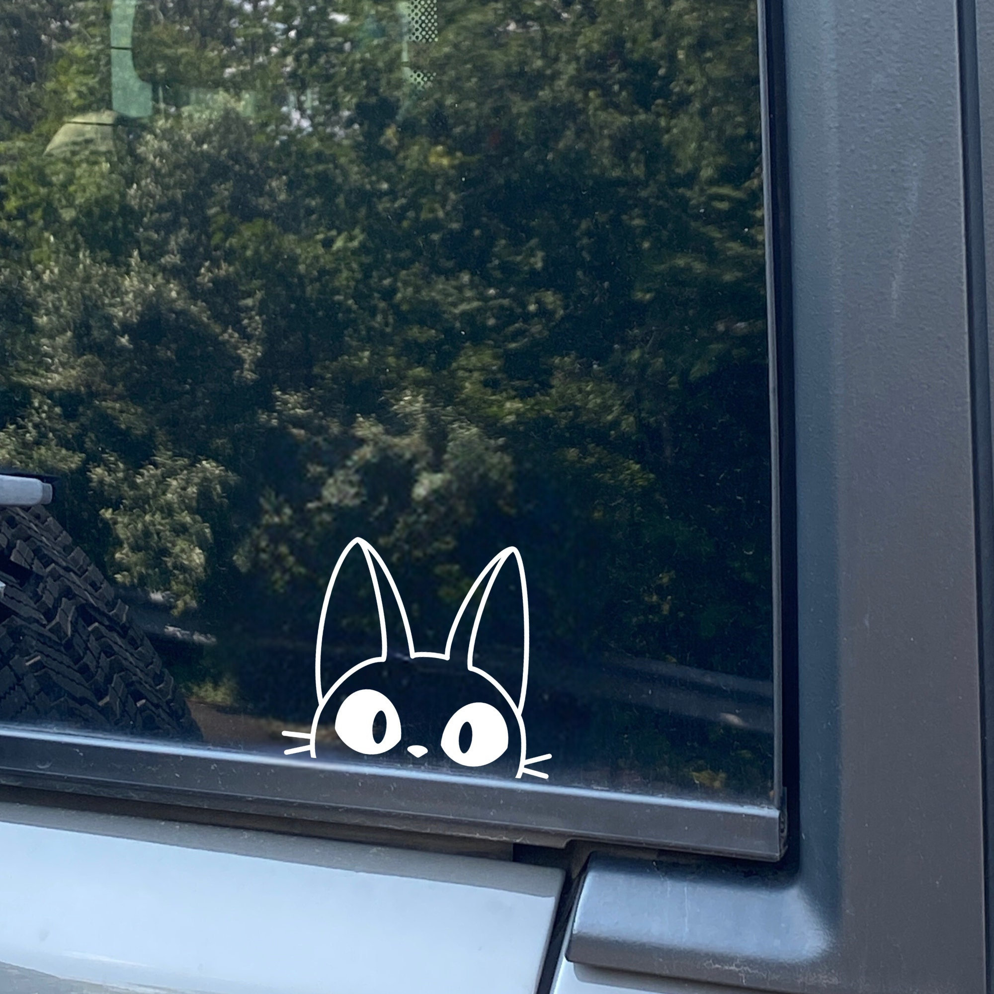 Kiki's Delivery Service Peeking Jiji Cat Inspired Window/ Car /mirror ...