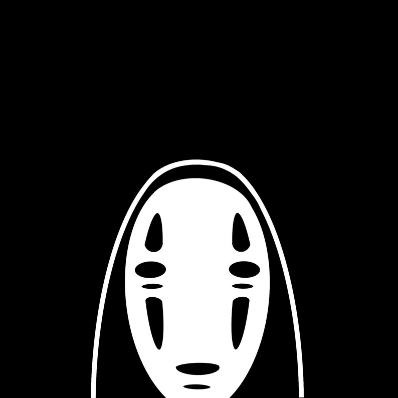 Spirited Away Peeking No Face Inspired Window/ Car Vinyl Decal - Etsy