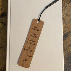 ACOTAR Bookmark With Poem From Suriel Wooden Bookmark - Etsy