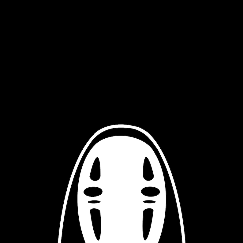 Spirited Away Peeking No Face Inspired Window/ Car Vinyl Decal - Etsy