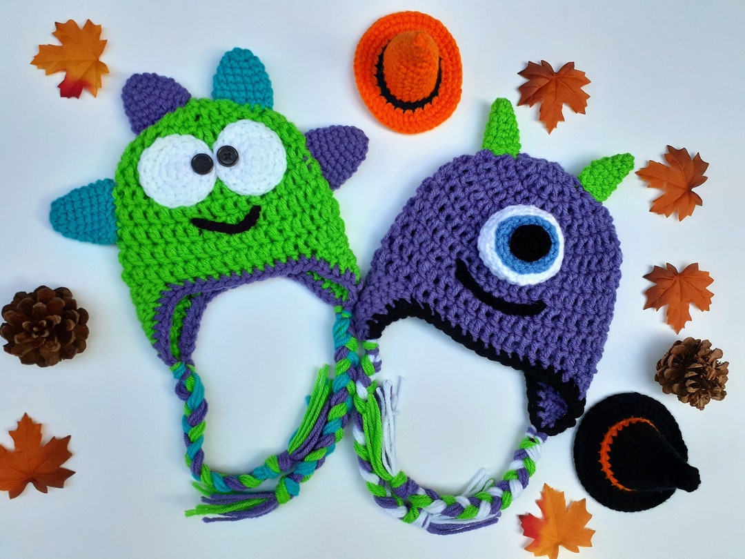 Monster Hats, Spooky Beanies, Scary Hats, Scary Earflap Hats, Halloween ...