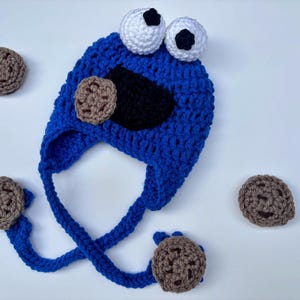 Muppet Inspired Beanies, Elmo Hat, Cookie Monster Hat, and Oscar the ...