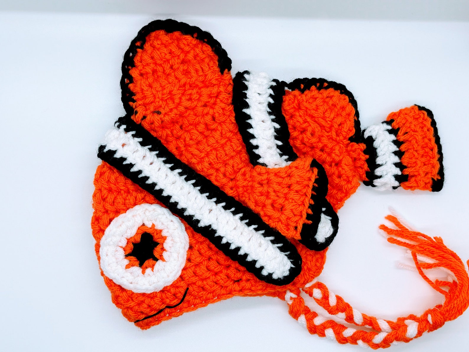 Nemo Beanie, Clownfish Hat, Summer Baby Hat, Summer Baby Shower, Fish ...