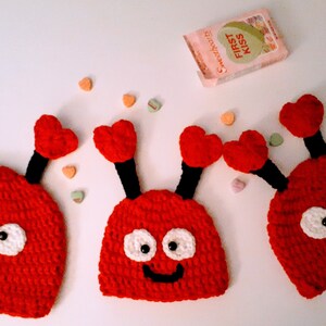 Love Bug Beanie, NB Love Bug, Red Hearts, February Baby, 3-6 Valentine ...