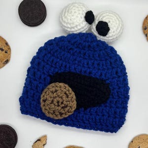 Muppet Inspired Beanies, Elmo Hat, Cookie Monster Hat, and Oscar the ...