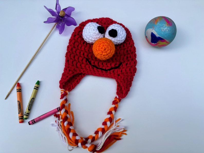 Muppet Inspired Beanies, Elmo Hat, Cookie Monster Hat, and Oscar the ...