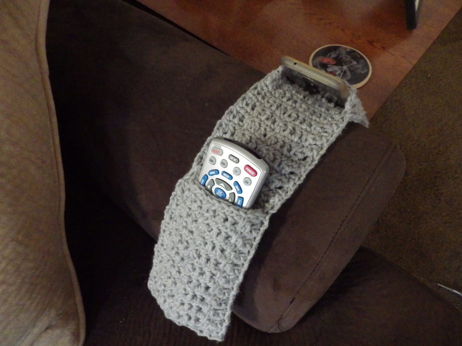 Remote Holder Mini, Small Remote Holder, Fathers Day Gift, Light Gray ...
