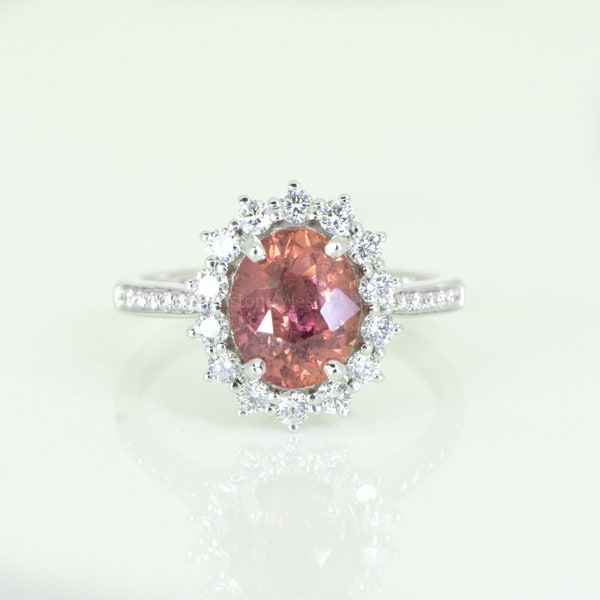 Padparadscha Sapphire Ring - Etsy