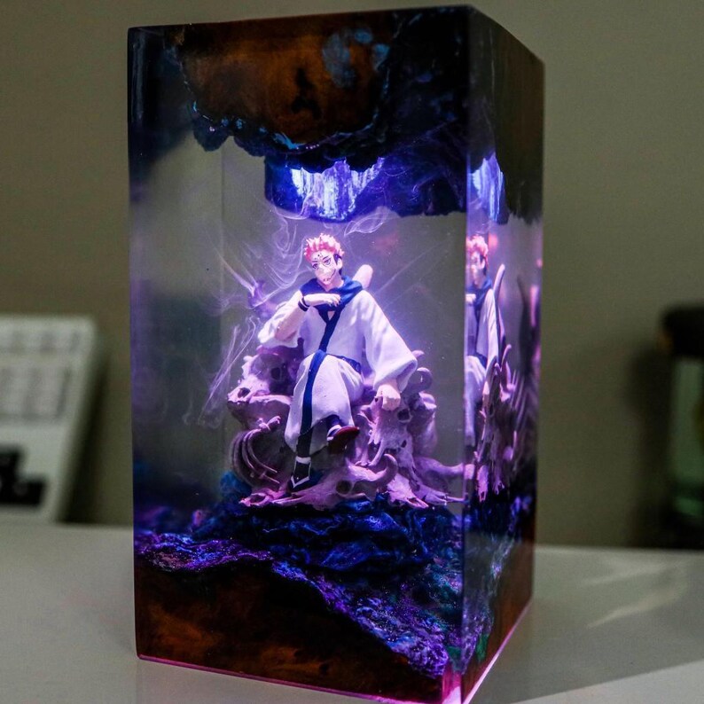 Jujutsu Kaisen Sukuna Night Light, Anime Figure Resin Art Desk Lamp ...
