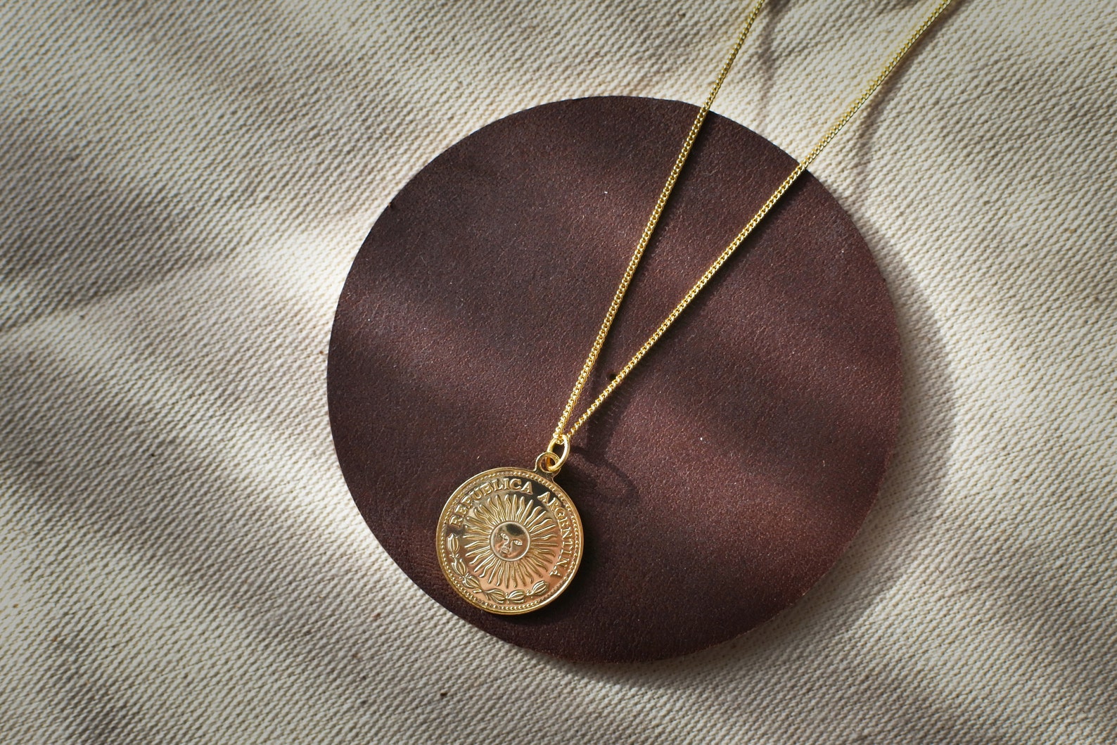 Sterling Silver Sun Face Coin Necklace / Apollos / Mythology Necklace ...