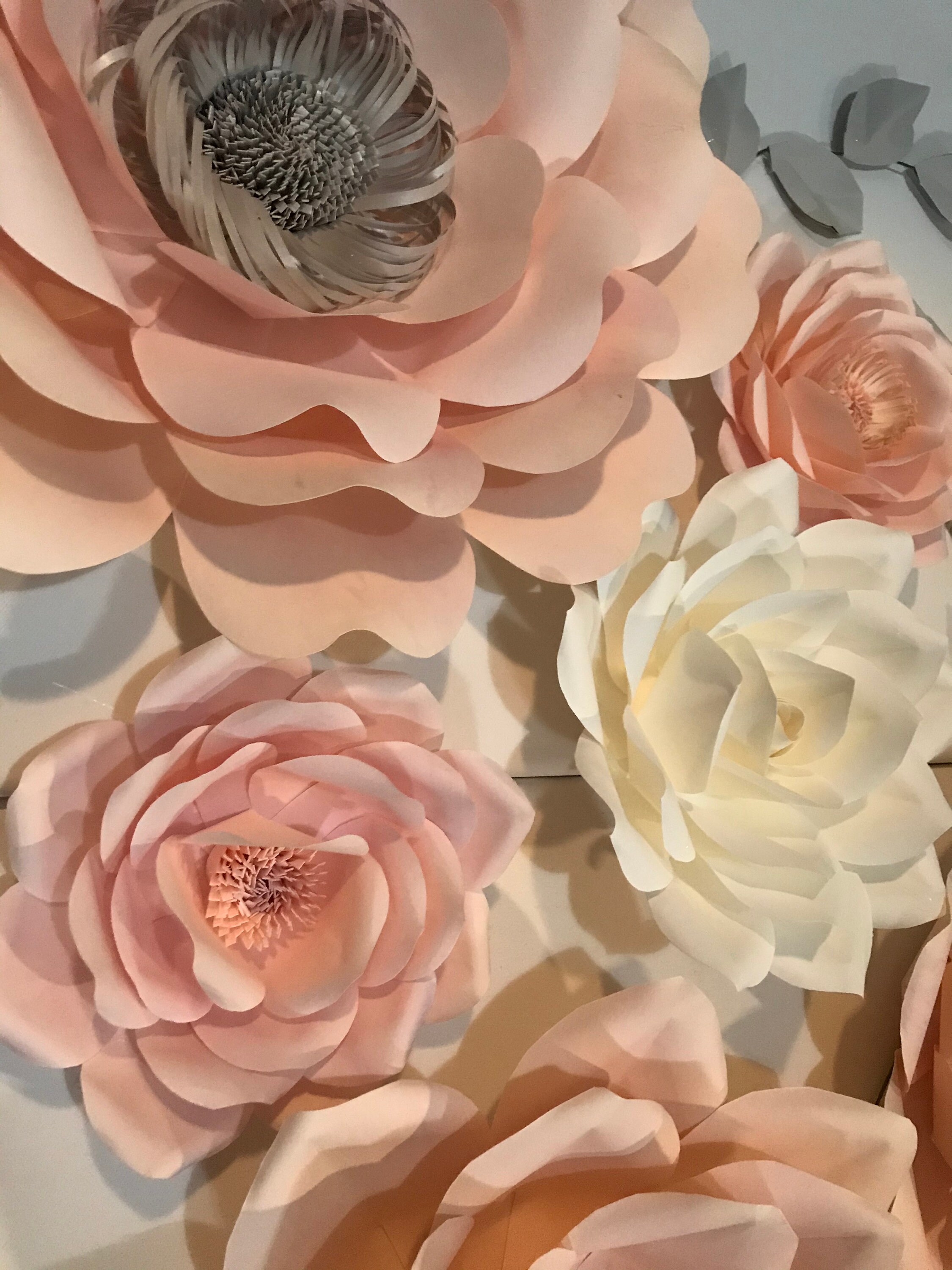 11 Paper Flower Wall Decor Set | Etsy