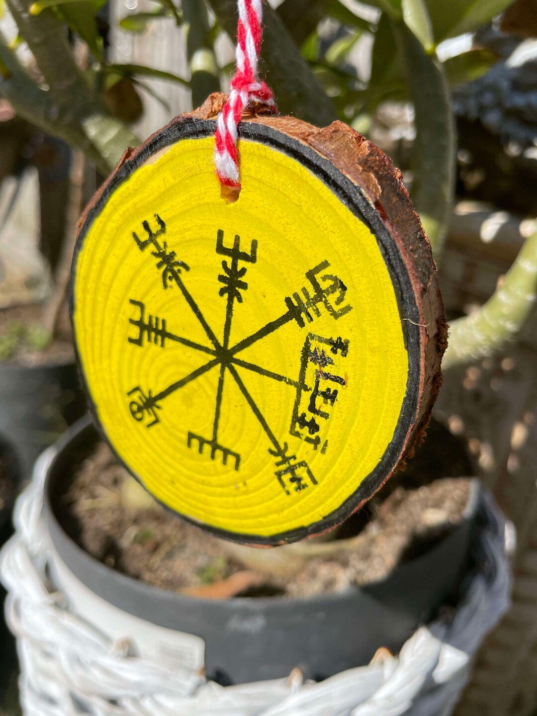 Norse Viking Shield Style Yule, Christmas Tree Decorations - Etsy