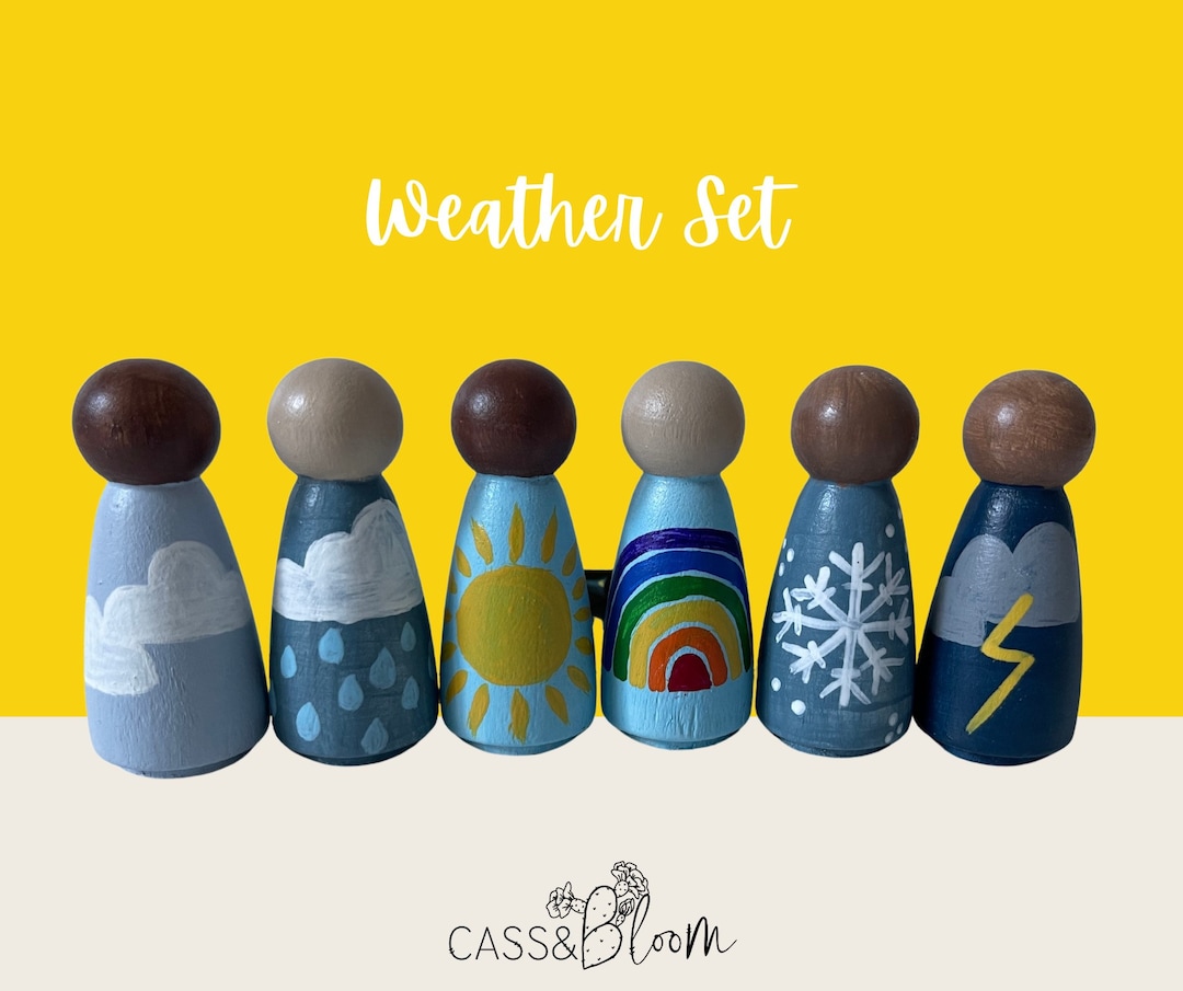 Weather Peg Doll Set | 6 Pieces - Etsy