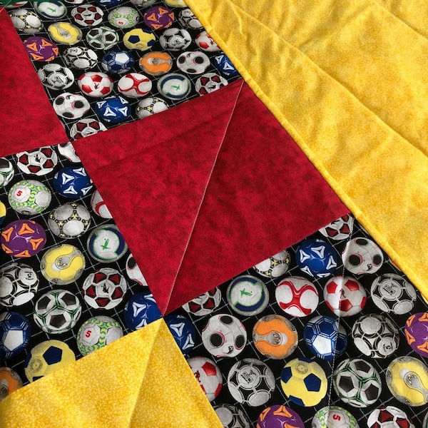 Soccer Quilt - Etsy