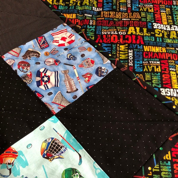 Hockey Quilt - Etsy